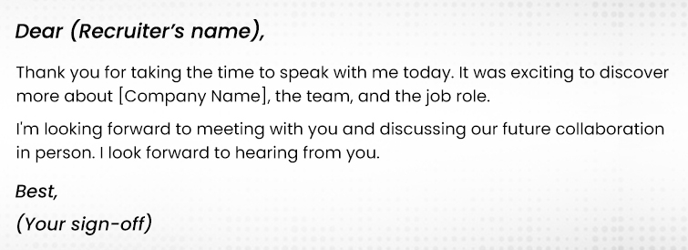 How To Write A Follow Up Email After Interview Tips Examples And 