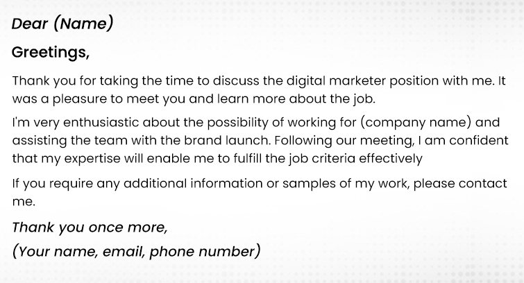 Top 10 Templates On How To Write A Follow Up Email After Interview