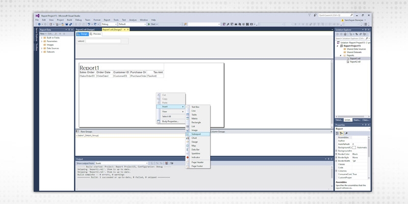 Ssrs Sub Reports And Deployment Process 