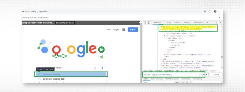 Selenium Commands on Complex WebElements