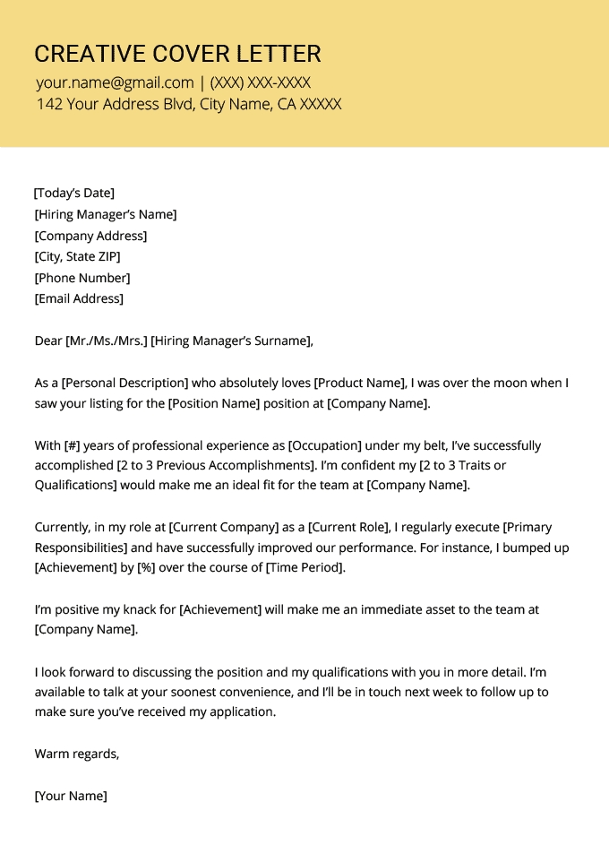 A Perfect Guide to create a template for a cover letter!